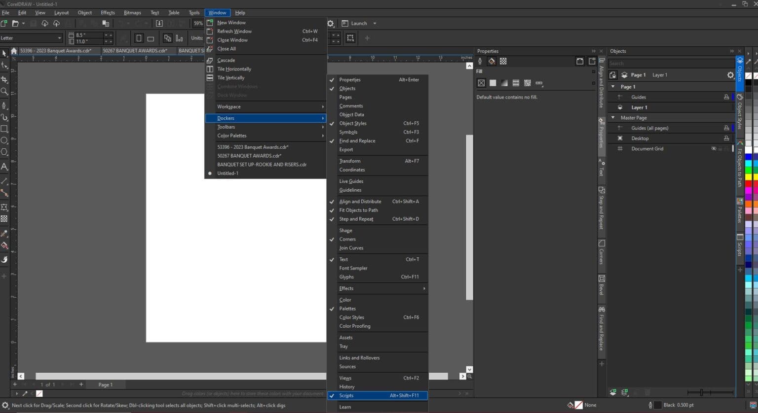 Easy CorelDraw Print Merges Using Scripts To Combine Pages & Mass Align Objects